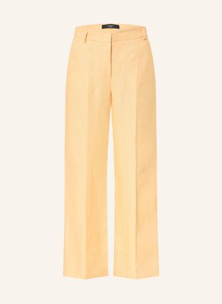 Max Mara Weekend Max Mara Marlenehose Malizia Aus Leinen gelb
