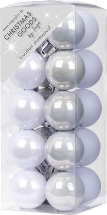 Magic Bodyfashion Weihnachtskugeln Kunststoff 3cm 20er Set - klein & bruchsicher - Christbaumkugeln Weihnachtsbaumkugeln f&uuml;r Weihnachten - Christbaumschmuck & Weihnacht