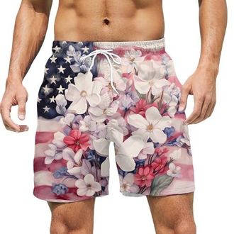 Generic Short de plage d&eacute;t&eacute; pour homme - Pantalon de plage d&eacute;contract&eacute; tendance confortable am&eacute;ricain respirant, blanc, XXL