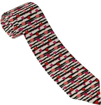 Generic Cravates Homme Imprim&eacute; DAmour &Agrave; Rayures Noires Et Blanches Confortable Men Tie &Eacute;l&eacute;gant Cravate Pour &Eacute;v&eacute;nements C&eacute;l&eacute;brations L&Eacute;cole