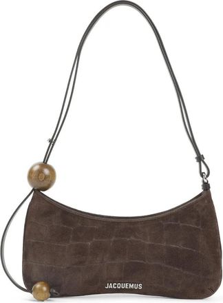 Jacquemus Hobo Bags - Rectangular Brown Suede Shoulder Bag - Gr. unisize - in Braun - f&uuml;r Damen