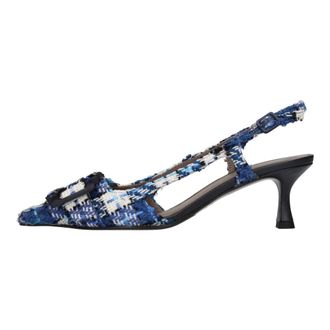 Roberto Festa Milano Atena Slingback Pump - Femme - Chaussures - Bleu - Taille: 38 1/2 EU