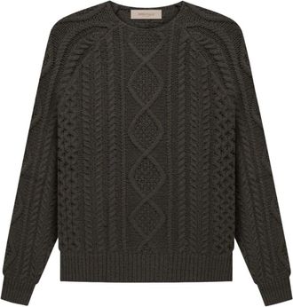 Fear of God Homme, Pulls, Noir, Taille: M Essentials Cable Knit Sweater