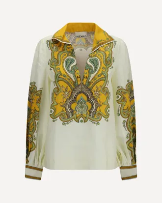Alemais Porter linen Shirt Female 8