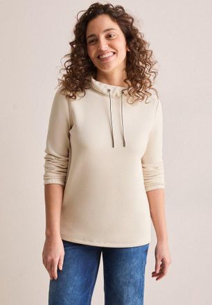 Cecil Langarmshirt aus softem Materialmix