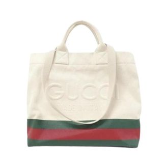 Gucci unisex, Pre-owned, Beige, Taille: ONE Size Sac cabas en toile Pre-owned