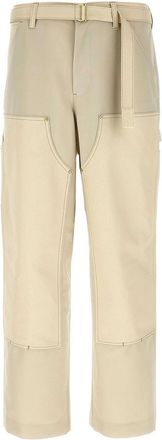 sacai Pantalons D&eacute;contract&eacute;s - Beige
