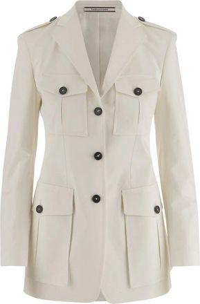 Tagliatore Femme, Vestes, Blanc, Taille: 36 FR Veste en coton stretch