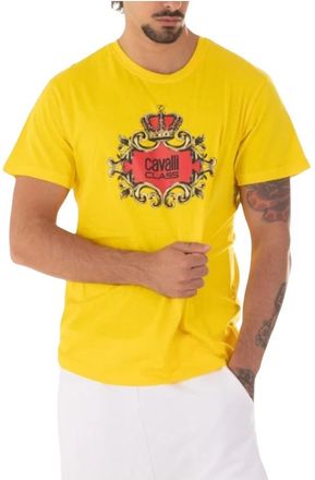 Just Cavalli Herren Logo T-Shirt - - Tops - Herren - Gelb - M