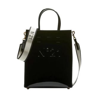 N&deg;21 Vertikale Tote Tasche mit Logo-Detail - - Bags - Damen - Schwarzk - ONE SIZE