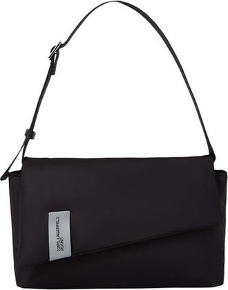 Karl Lagerfeld Karl Lagerfeld Jeans, Femme, Sac &Agrave; Bandouli&egrave;re En Nylon Rembourr&eacute;, Noir, One size