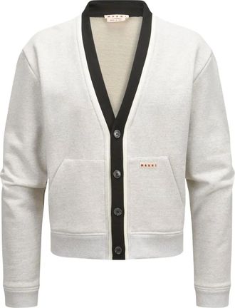 Marni cardigan boutonné à col v - Gris