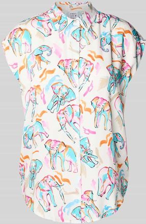 Emily van den Bergh Regular Fit Blusenshirt mit Kappärmeln