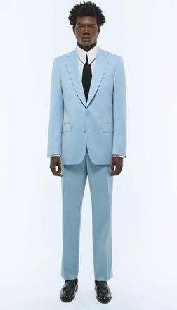 Fursac Costume ajust&eacute; en serge &agrave; chevrons - Taille 44 - Homme