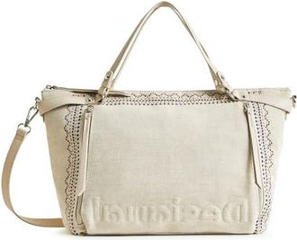 Desigual Bols_regasita Libia, Sac à Main Femmes, Blanc, Taille Unique