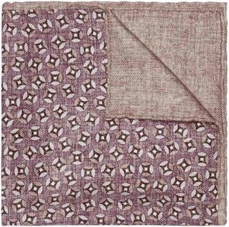 Brunello Cucinelli Homme, Accessoires, Multicolore, Taille: ONE Size Pochette de Costume &agrave; Imprim&eacute; G&eacute;om&eacute;trique