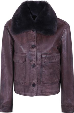 Jcsophie Leather Jacket Pure