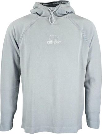 C.P. Company C.p. Company, Homme, Sweatshirts et sweats &agrave; capuche, Bleu, Taille: XL Heavy Piquet Hooded SweaT-shirt