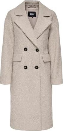 Only Onlvaleria Piper Coat CC OTW Manteau pour femme, Pumice Stone, M