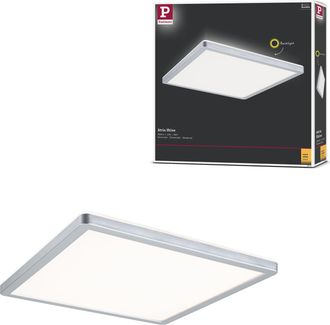 Paulmann 70994 LED Panel Atria Shine 293x293mm eckig incl. 1x16 W Warmwei&szlig; Chrom matt Lichtpanel Kunststoff Deckenpanel 3000 K
