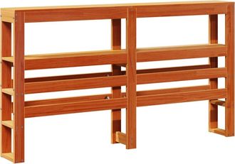 Generic Kopfteil mit Ablagen, Bett Kopfteil, Betthaupt, Regal, Bettzubeh&ouml;r, Bettkopfteil f&uuml;r Schlafzimmer, Massives Kiefernholz, (Nat&uuml;rlich 206 x 19 x 82 cm) 