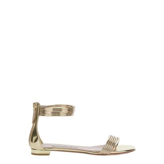 Aquazzura Femme, Chaussures, Jaune, Taille: 38 EU Sway Sandal Flat