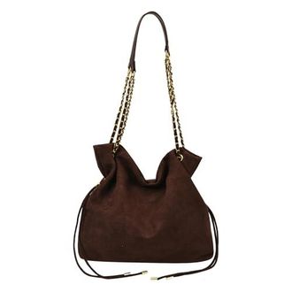 Generic Kexpery Sac &agrave; Main Femme en PU Givr&eacute; avec Cordon de Serrage et Cha&icirc;ne Grande Capacit&eacute; pour Voyage Shopping Quotidien