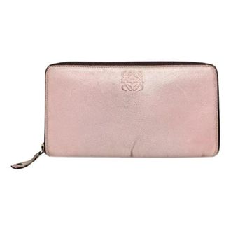 Loewe Portefeuille en cuir Pre-owned - Femme - Pre-owned - Rose - Taille: ONE Size