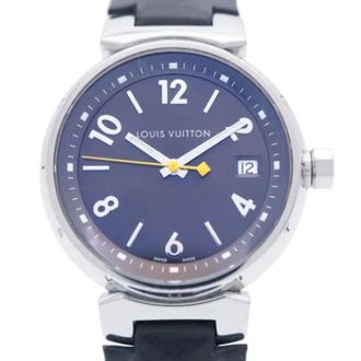 Louis Vuitton Montre Vintage Pre-owned en Acier Inoxydable - Femme - Pre-owned - Bleu - Taille: ONE Size