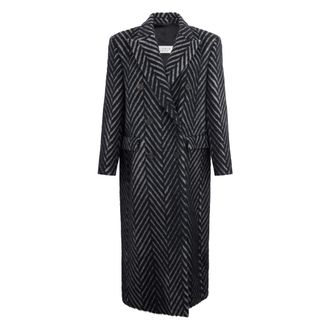 PESERICO Femme, Manteaux, Noir, Taille: 44 FR Manteaux