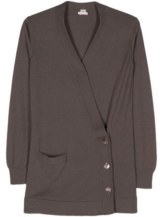 Hermès cardigan en maille fine (années 2010) - Marron