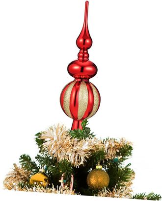 Angoily Weihnachtliche Kunststoff Christbaumspitze Stern Rot Weihnachtsbaumspitze Baumspitzenornament Weihnachtsdeko Festliche Tannenbaumspitze Weihnachtsbaum