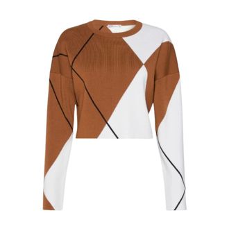 Max Mara Pulls &agrave; col rond - Femme - Pulls - Brun - Taille: 36 FR