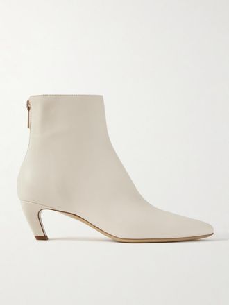 Gabriela Hearst Bottines En Cuir Clayton - Cr&egrave;me