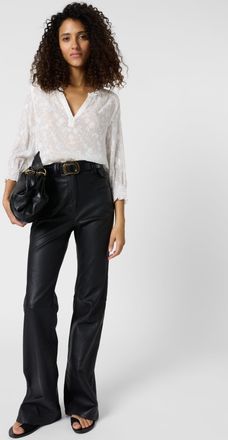 Gerard Darel Blouse &agrave; fleurs en jacquard - CALLYS - Ecru