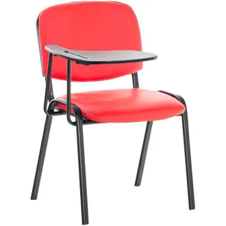 Clp Stuhl Ken mit Klapptisch Kunstleder rot