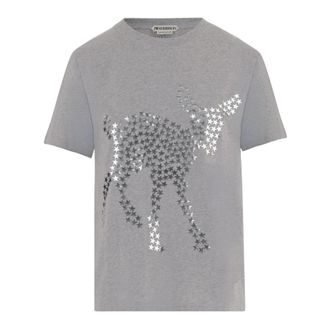 J.W.Anderson T-Shirt mit Animal Stars Grafikprint - - Tops - Damen - Grau - XS
