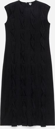 Arket Kleid Mit R&uuml;schen -Schwarz