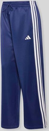 adidas Loose Fit Trainingshose aus Baumwoll-Mix mit Logo-Stitching