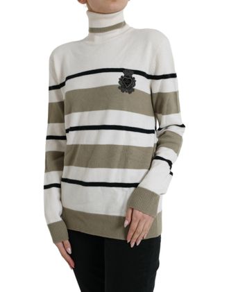 Dolce & Gabbana Womens Sweater Multicolor Virgin Wool