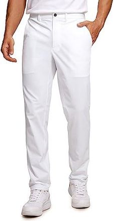 CRZ YOGA Pantalon de Golf Extensible pour Homme Coupe ajustée - 76cm Blanc 44