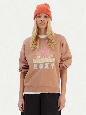 Roxy Sweatshirt ERJFT04874 Braun Relaxed Fit