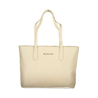 Valentino Embossed Logo Tote Bag - - Bags - Damen - Beige - ONE SIZE