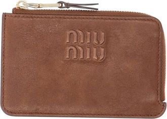 Miu Miu Leather Zip Card Holder
