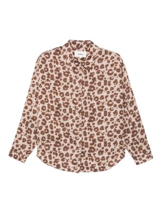 BA&SH Hemd mit Leoparden-Print - Nude