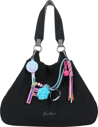 Fritzi Aus Preu&szlig;en Fritzi Izzy Medium Limited T&uuml;ddel&uuml;t Shopper Damen Leichte Gro&szlig;e Handtasche Einkaufstasche Alltag City mit Rei&szlig;verschluss bunten Quasten verstellbarem 