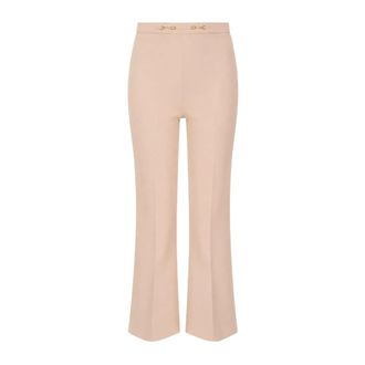 Elisabetta Franchi Weite Hosen - - Trousers - Damen - Beige - M