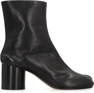 Maison Margiela Womens Ankle Boots Tabi Black Leather Cow Hide