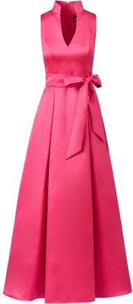 Adrianna Papell Abendkleid Petite Mikado Tie Front Dress Elegantes, gl&auml;nzendes, &auml;rmelloses Ballkleid