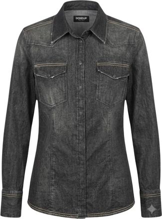 Dondup Camicia - - Blouses & Shirts - Damen - Schwarzk - M